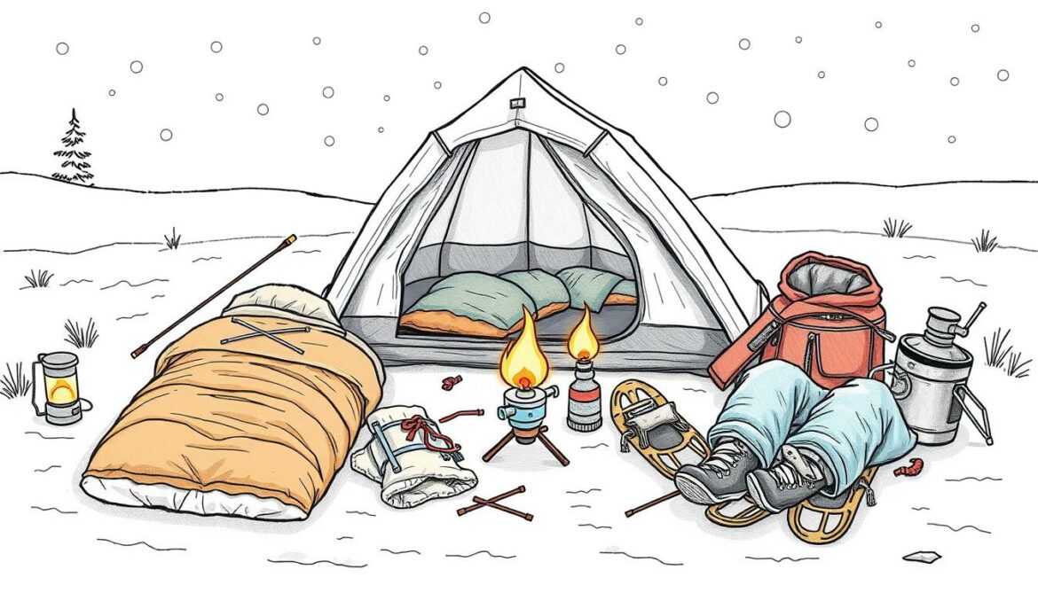 Zelt Wintercamping im Schnee » Tipps für eisige Nächte